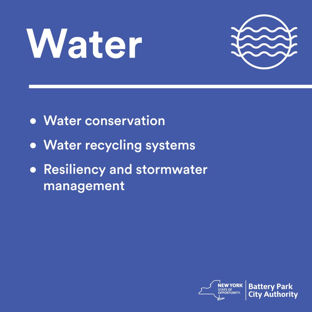 CLIMATE WEEK NYC: WATER - BATTERY PARK CITY AUTHORITY